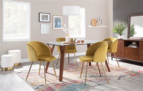 Glenburnie Yellow Colors Side Chair Set Of 2 Rooms To Go