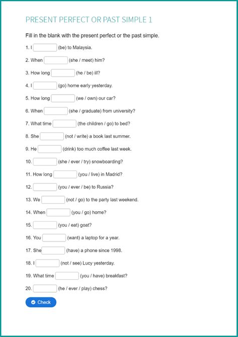 English Grammar Exercises And Quizzes