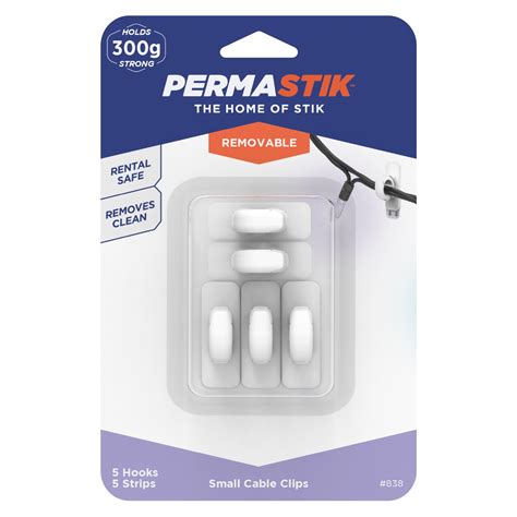 Small Cable Clips 5 Pack Permastik