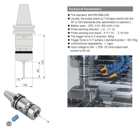 Trigger Probe｜precision Machine Tool Accessories Manufacturer Gin Tech Precision Co Ltd