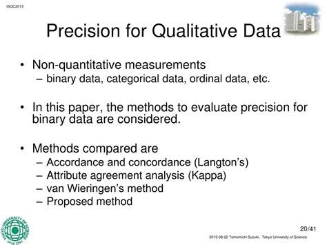 Ppt A Note On Precision Of Qualitative Data Powerpoint Presentation