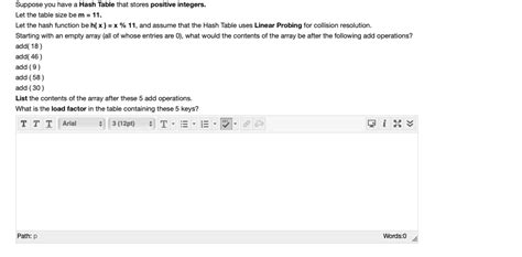 Solved Suppose You Have A Hash Table That Stores Positive Chegg Com