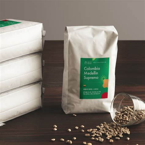 커피 원두 패키지 라벨 패키지 포트폴리오 크몽
