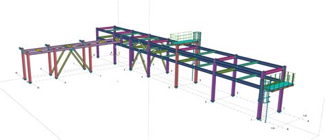 Tekla Structure Pipe Rack Para Minería