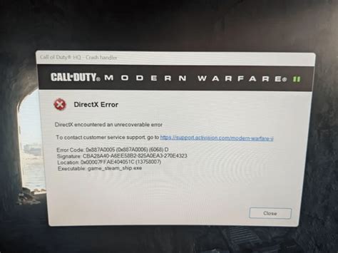 Warzone 2 Directx Error Since Season 3 Update Rcodwarzone