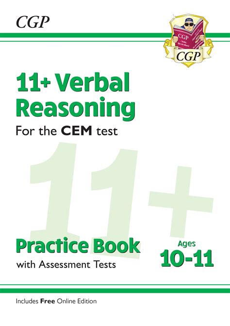 Cgp New 11 Cem Verbal Reasoning Practice Book And Assessment Tests Ages 10 11 With Online