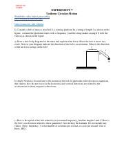 Understanding Uniform Circular Motion Experiment Course Hero