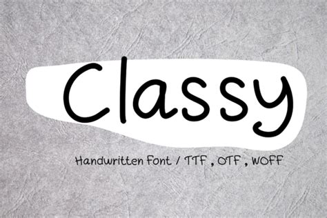 Classy Font Font Canyon