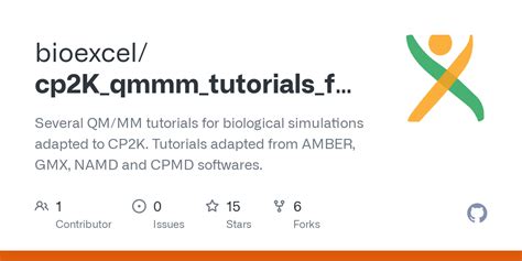 Github Bioexcelcp2kqmmmtutorialsforbiologicalsimulations Several Qmmm Tutorials For