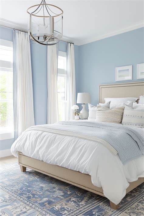 Serene Coastal Bedroom Decor Ideas In 2024 Light Blue Bedroom Light