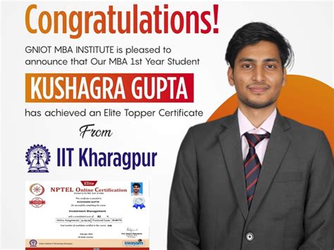 Congratulations Achieved Topper Certificate Best Engineering College