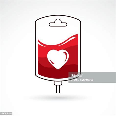 혈액 가방 벡터 그래픽 상징입니다 혈액 기부 개념입니다 의료 테마 그래픽 기호입니다 건강관리와 의술에 대한 스톡 벡터 아트 및 기타 이미지 건강관리와 의술 구급차
