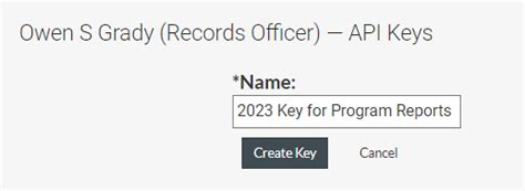 user api keys kuali curriculum and catalog management