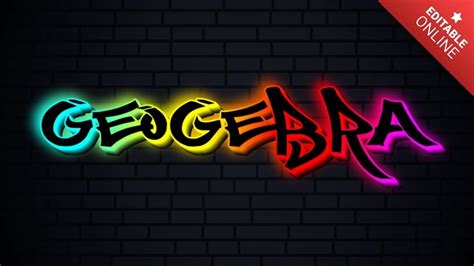 Geogebra Text Style Effects Generator