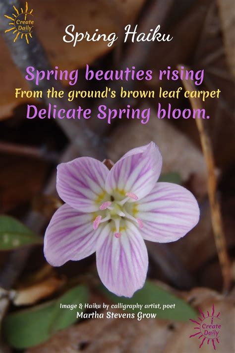 Spring Haiku Poems To Put A Spring In Your Step Icreatedaily