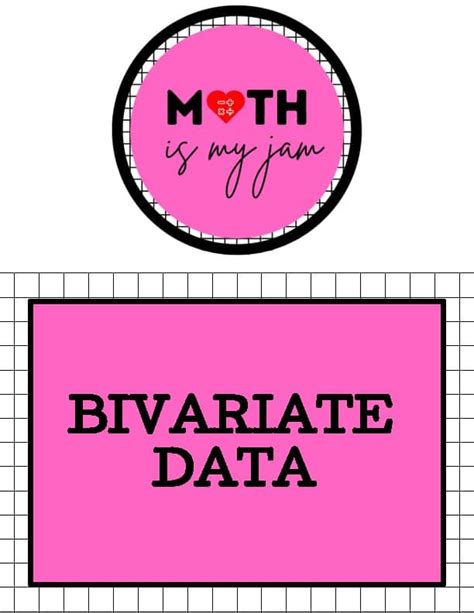 Bivariate Data Journal Notes For Bluebonnet Module 3 Tpt
