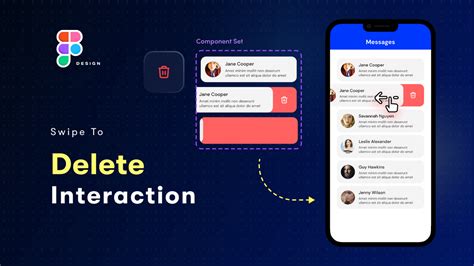 swipe to delete interaction design in figma figma