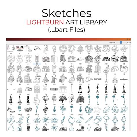 7000 Sketches Lightburn Art Library Lbart Files For Laser Engrave Artofit