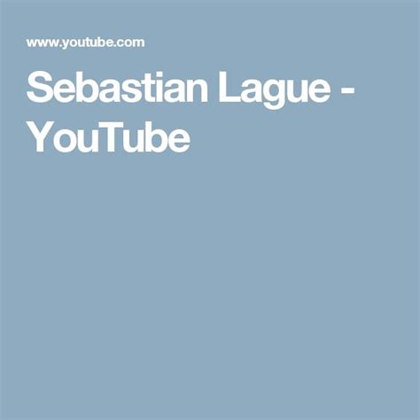 Sebastian Lague Youtube Sebastian Youtube Unity