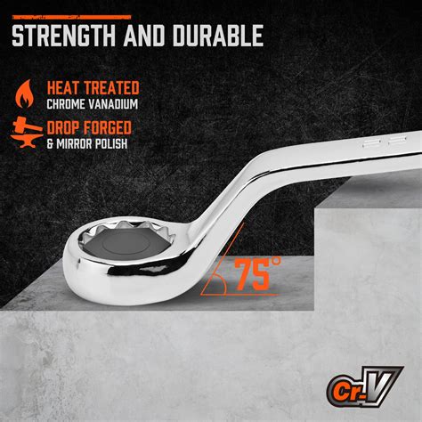 Horusdy 9 Piece Offset Spanner Set Chrome Vanadium Steel Double Box Sedyonline