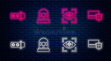 Set Line Flasher Siren Eye Scan Password Protection And Credit Card