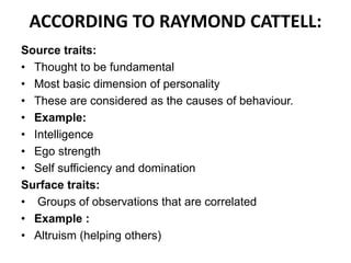 Psychology Unit V Personality Part 1 Pptx