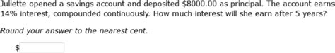 Ixl Continuously Compounded Interest Word Problems Grade 11 Math