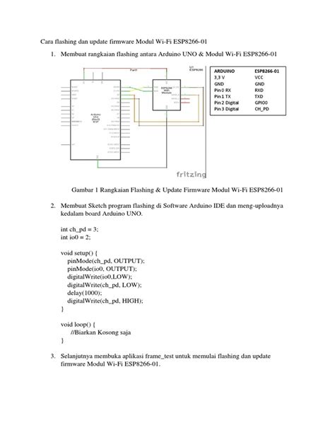 Cara Flashing Dan Update Firmware Esp8266 01 Pdf