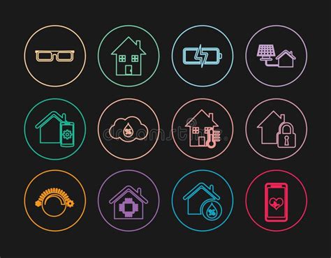 Set Line Mobile With Heart Rate House Under Protection Battery Humidity Smart Home Remote