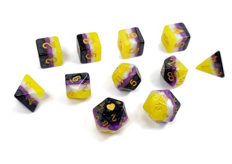 Non Binary Pride Dice Set