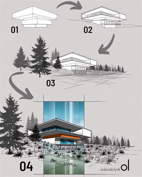 Architectural Drawing Exploring 2 Point Perspective