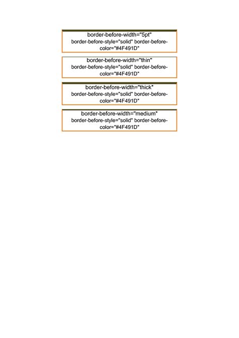 XSL FO Border Before Width Length Data Type GmbH