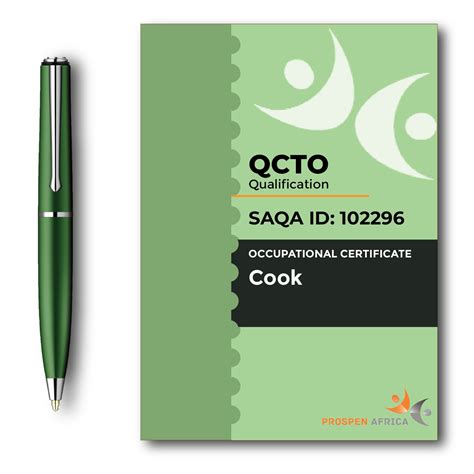 Saqa Id 102296 Occupational Certificate Cook Prospen Training Material