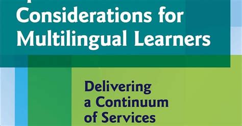 Special Education Considerations For Multilingual Learners Delivering