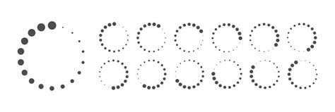 Circular Load Progress Indicator Buffering Round Vector Image