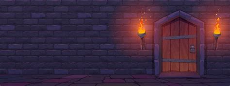 Castle Dungeon Wall Cartoon Background For Game 25449407 Vector Art At
