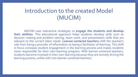 Learner Centered Classroom Model 1pptx Learner Centered Classroom Model 1pptx