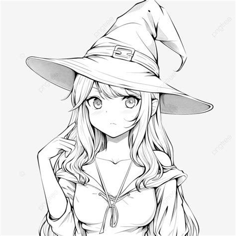 Anime Witch Coloring Pages