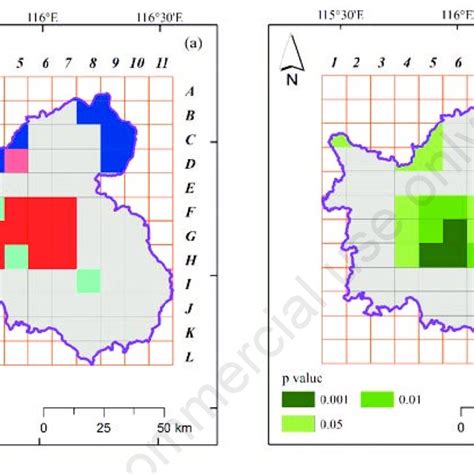 Local Spatial Autocorrelation Types A And P Values Of The Incidence Download Scientific