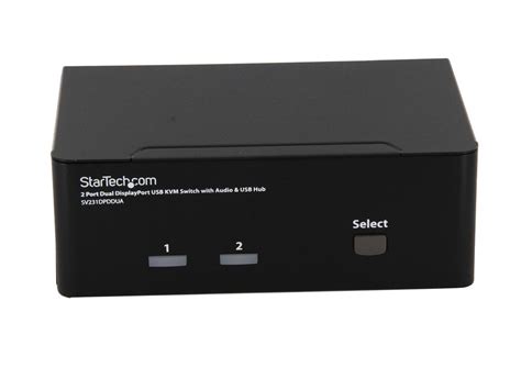 StarTech Com SV DPDDUA Port Dual DisplayPort USB KVM Switch With Audio USB Hub Newegg Ca