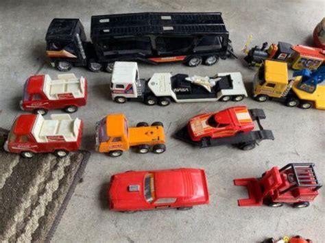 Vintage Toy Car Collection 15 Cars And Trucks Tonka And Buddy L Mostly