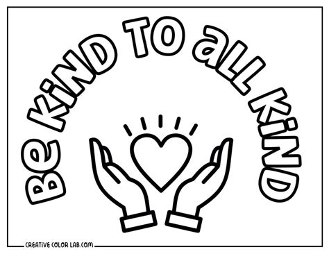 20 Coloring Pages On Kindness Free Pdf Printables