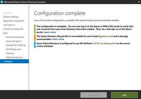 Install And Configure Azure AD Connect JGSpiers Com
