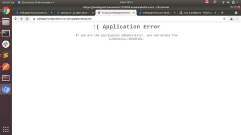 Python Echo Bot Is Working On Local But Not Working On Azure Portal Microsoft Qanda