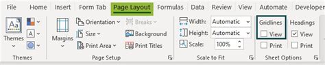 Gridlines In Excel What Is It How To Add Remove Hide And Print