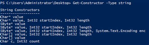 Get Available Constructors Using Powershell Learn Powershell