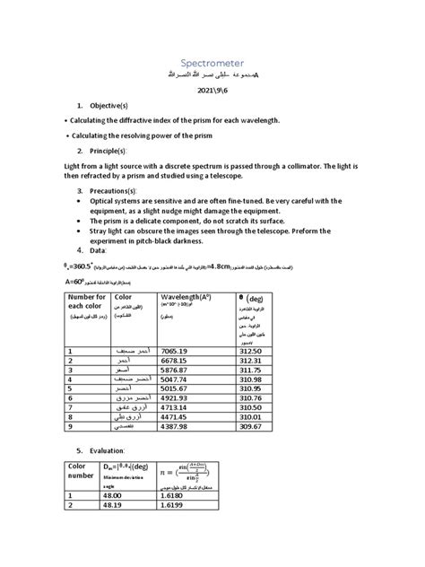 Spectrometerreport Pdf