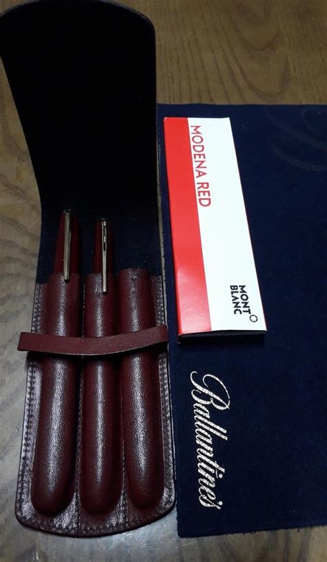 몽블랑 만년필 볼펜 Set 버건디 색상 빈티지제품 세컨웨어