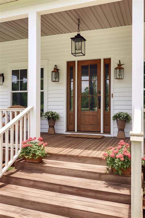 40 Cozy Farmhouse Porch Column Styles To Warm Your Front Entry House