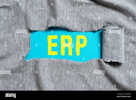 Conceptual Caption Erp Business Idea Enterprise Resource Planning